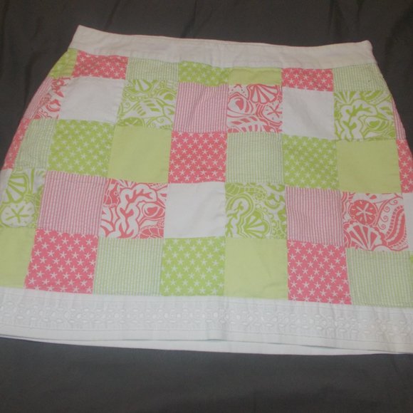 Vineyard Vines | Skirts | Vineyard Vines Patchwork Skirt Multi Color Size 6 | Poshmark